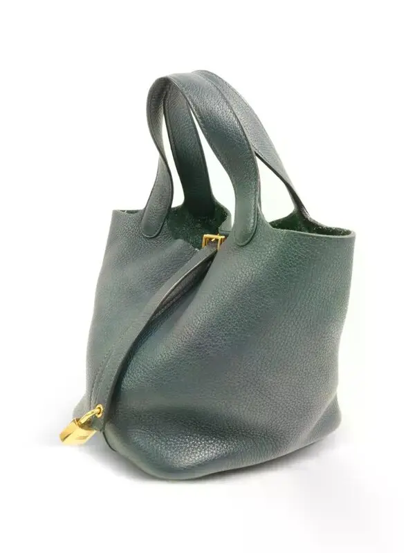 Hermès Picotin Leather Tote Bag - Green