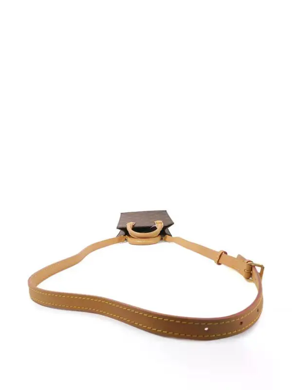 LOUIS VUITTON Petit Sac Plat Monogram Tote Bag - Brown
