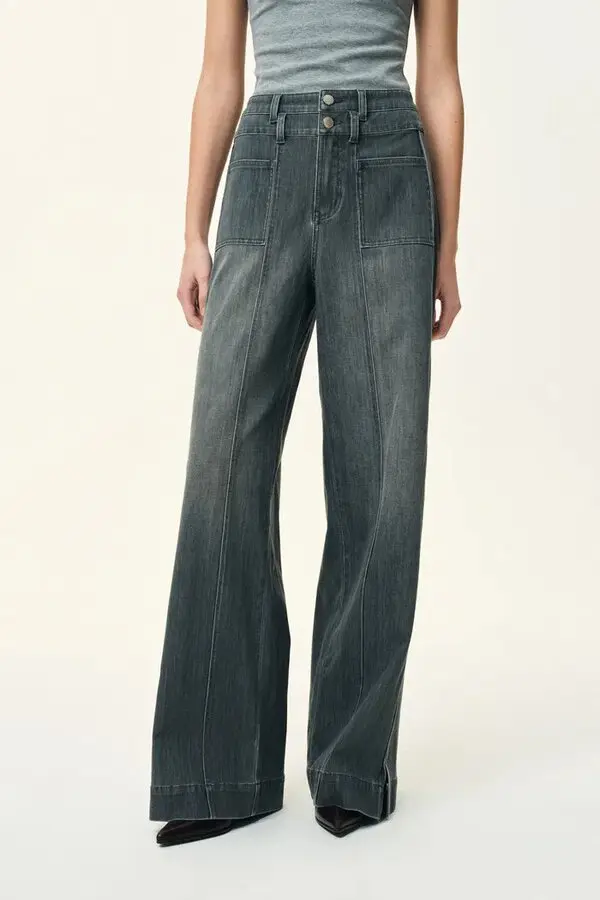 Fabrique Moss Smoky Wide Leg Jeans