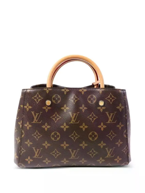 LOUIS VUITTON Monogram Canvas Bb Montaigne Tote Bag
