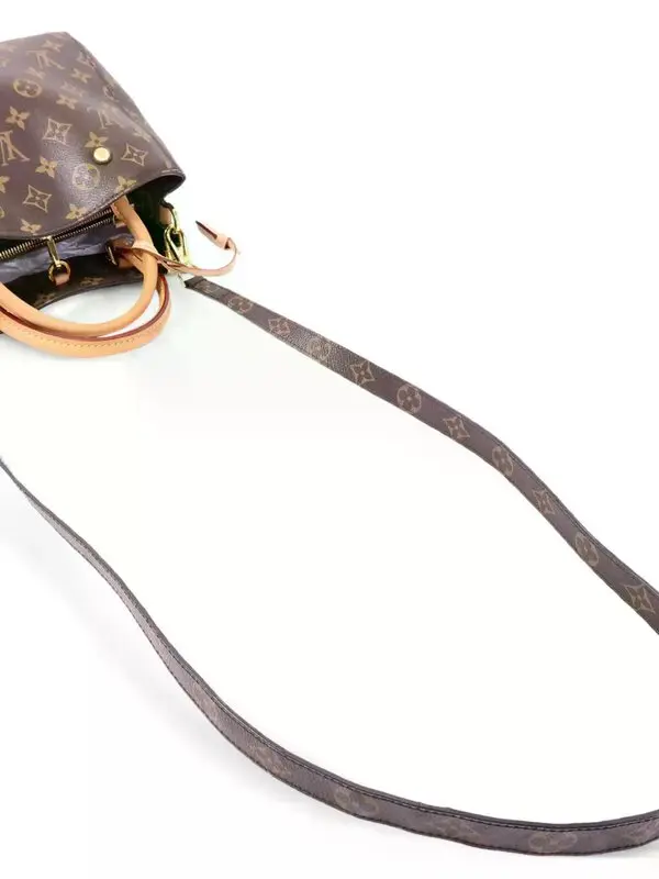LOUIS VUITTON Monogram Canvas Bb Montaigne Tote Bag