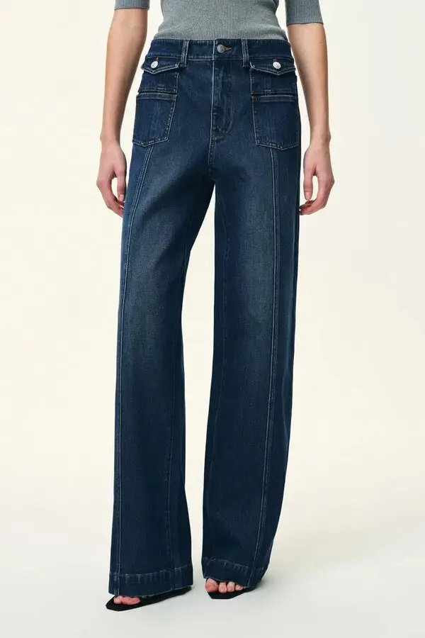 Fabrique Stella Double Pocket Wide Leg Jeans