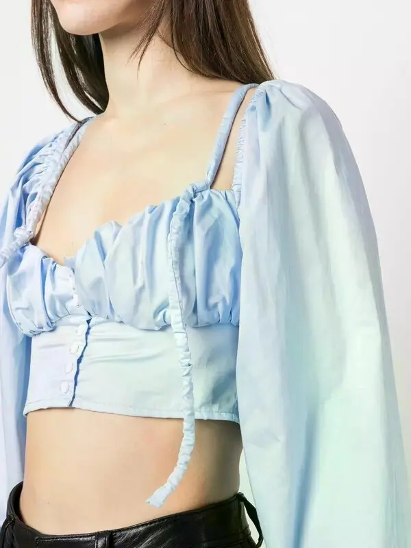 Ottolinger Cropped Gathered Blouse