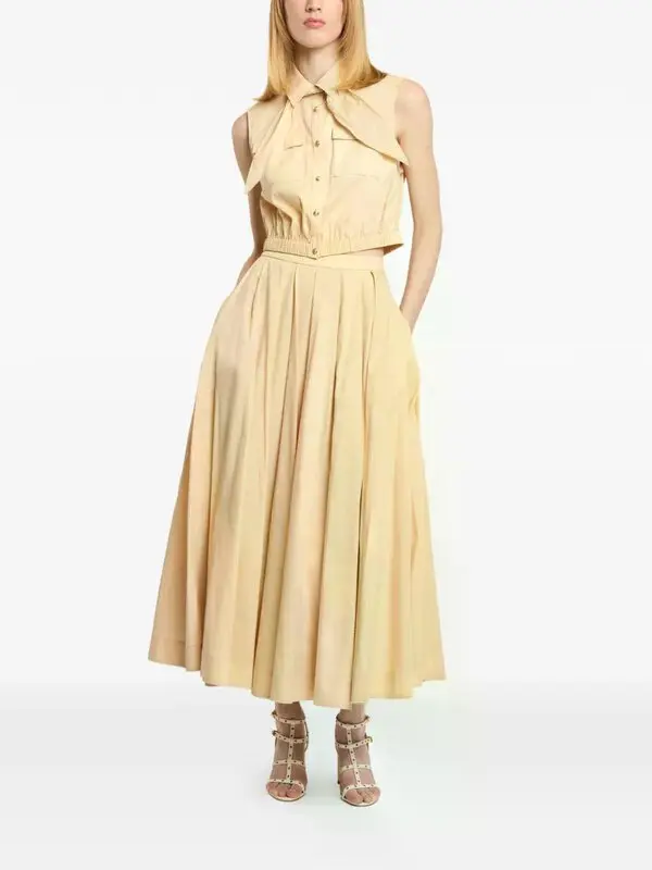 Cinq À Sept Doran Pleated A-line Skirt