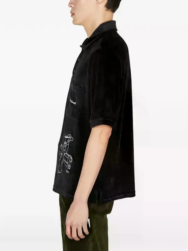 SAINTWOODS Embroidered-detail Pocket Polo Shirt
