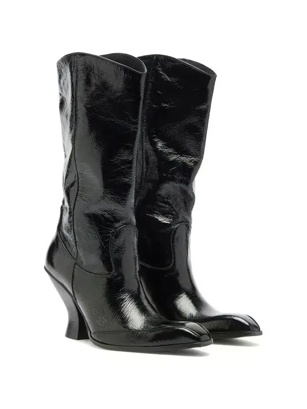 DIESEL® D-luffy Patent Leather Boots