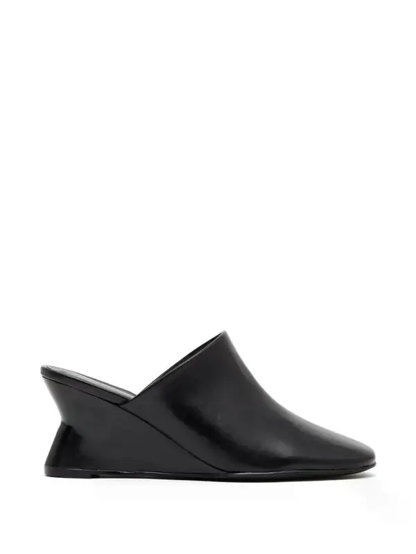 Paloma Wool Wedge-heel Leather Mules
