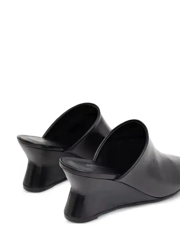 Paloma Wool Wedge-heel Leather Mules