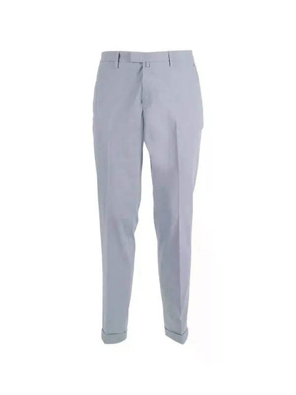 BRIGLIA 1949 Light Twill Pressed-crease Turn-up Trousers