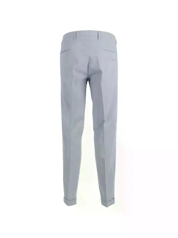BRIGLIA 1949 Light Twill Pressed-crease Turn-up Trousers