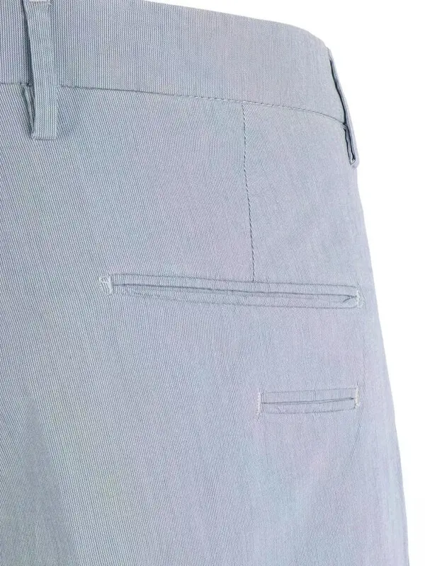 BRIGLIA 1949 Light Twill Pressed-crease Turn-up Trousers