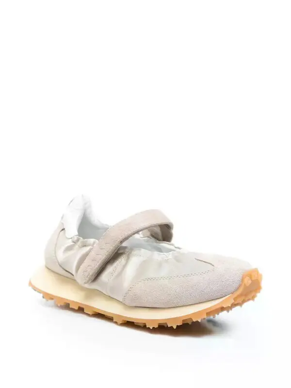 RUN OF Bambola Touch-strap Sneakers - Neutrals
