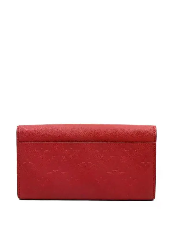 LOUIS VUITTON Nm Sarah Monogram Wallet - Red