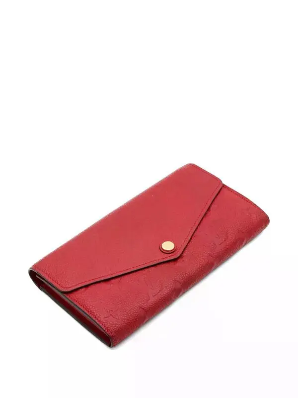 LOUIS VUITTON Nm Sarah Monogram Wallet - Red