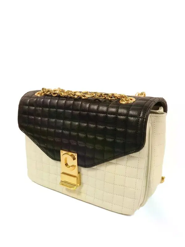 Celine Quilted C Shoulder Bag - Neutrals