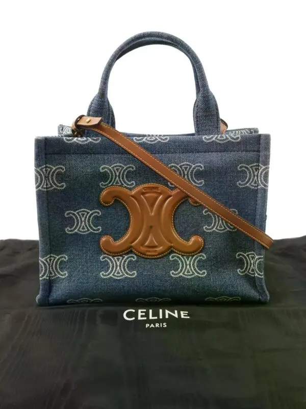 Celine Small Cabas Thais Tote Bag - Blue