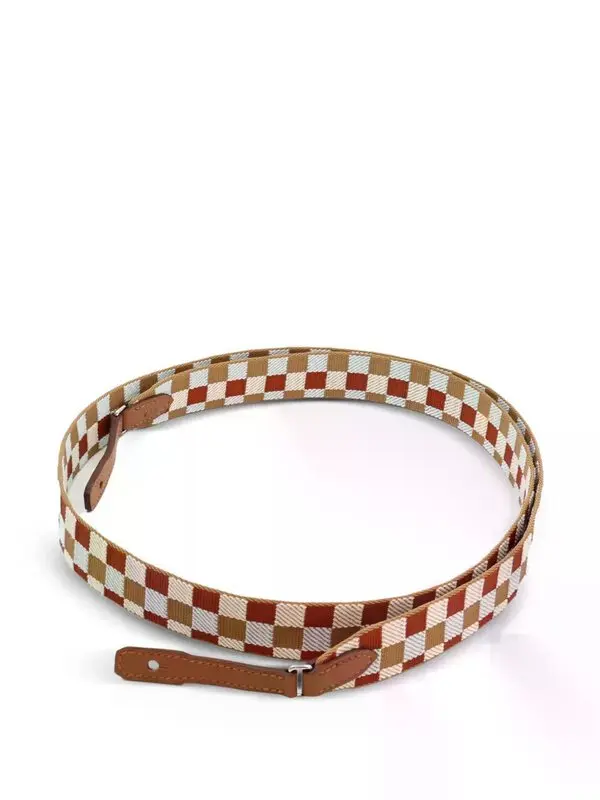 Hermès Checkered Bag Strap