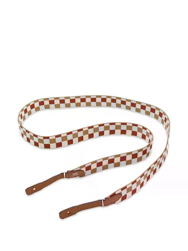 Hermès Checkered Bag Strap