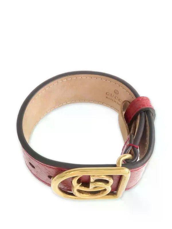 Gucci Gg Marmont Leather Bracelet