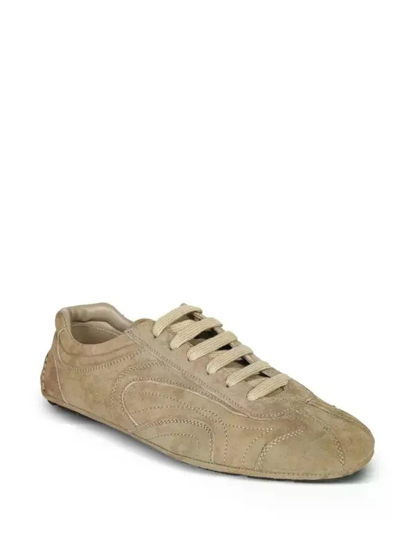 Prada Logo-debossed Suede Sneakers