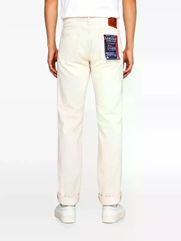 SAMURAI JEANS Straight-leg Jeans With Logo Patch