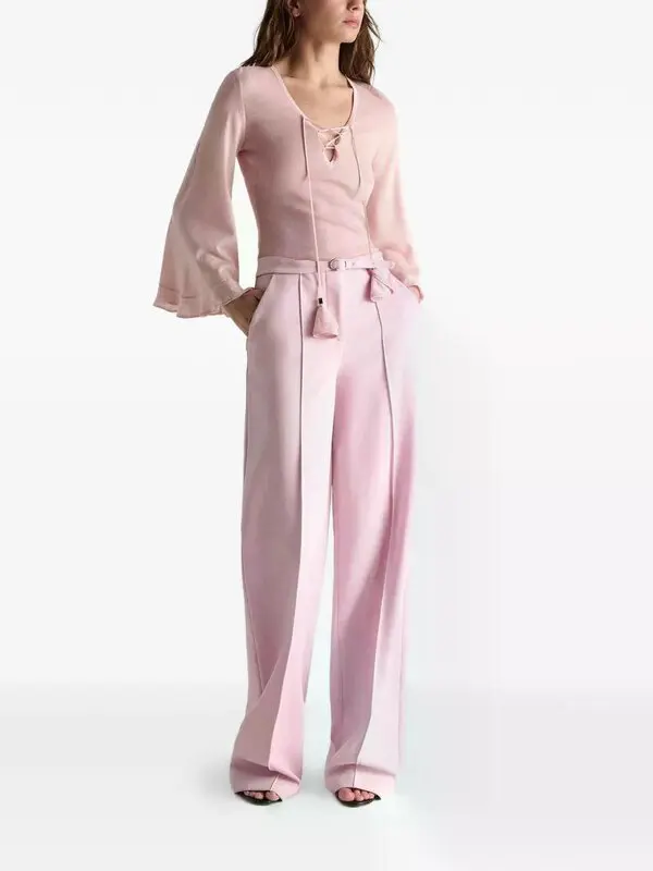 Dorothee Schumacher Powder Lace-up Flared Sleeve Jumper