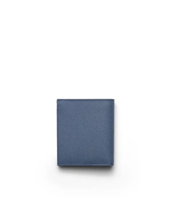 Prada Saffiano Leather Wallet - Blue