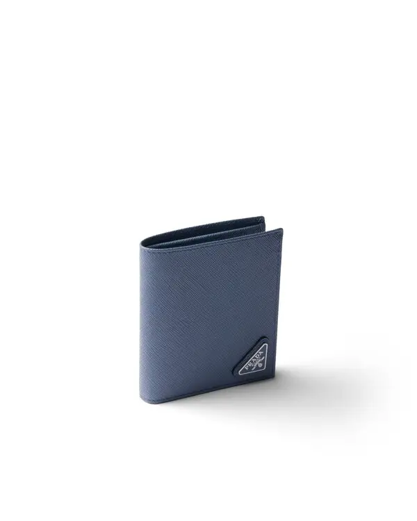 Prada Saffiano Leather Wallet - Blue