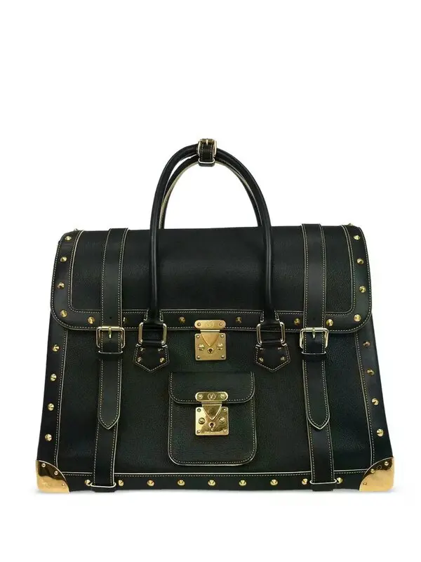 LOUIS VUITTON Studded Leather Handbag