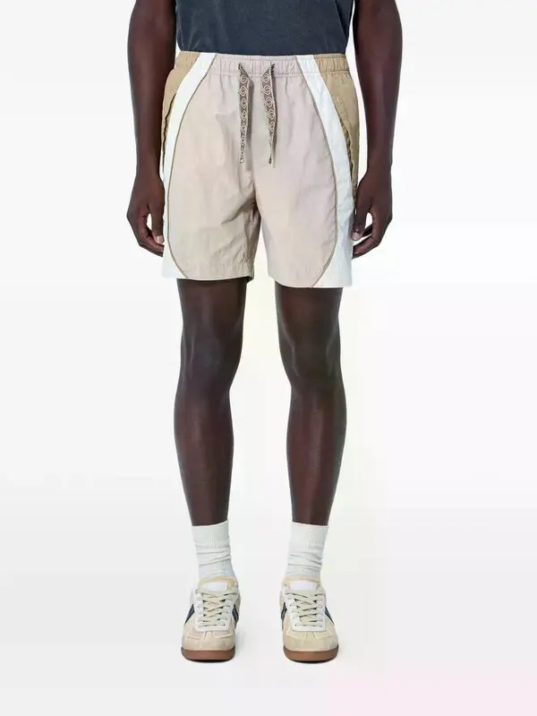 ACHM Contrast Panel Drawstring Shorts