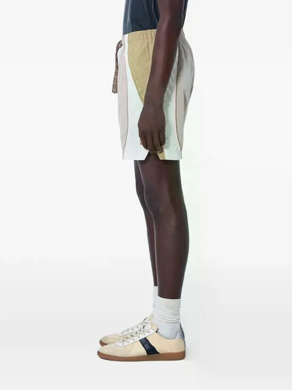 ACHM Contrast Panel Drawstring Shorts