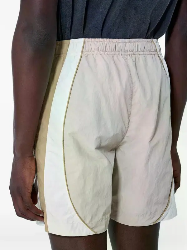 ACHM Contrast Panel Drawstring Shorts