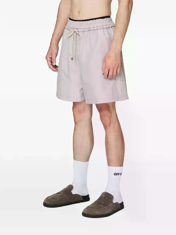 OFF DUTY Molt Logo-jacquard Shorts