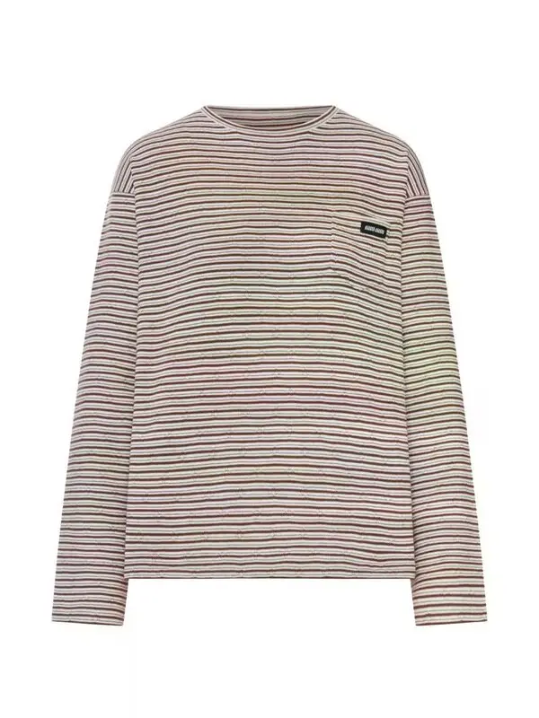 Miu Miu Striped Cotton Sweater