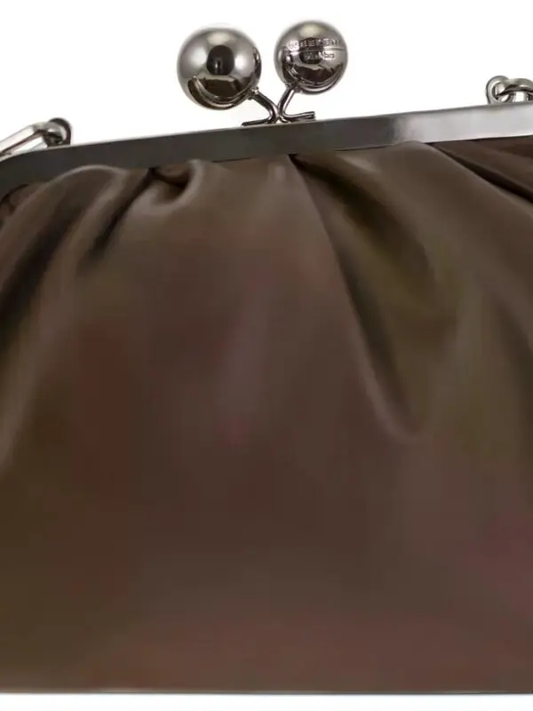 Max Mara Medium Pasticcino Leather Clutch Bag