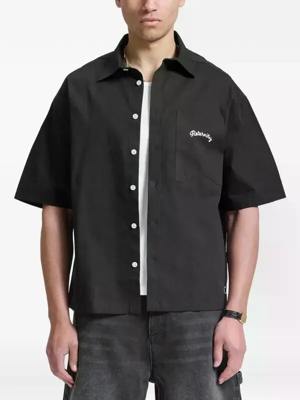 RETERNITY Le Progres Logo-print Shirt