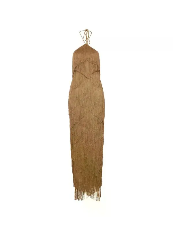 BLESS Laguna Fringe-trimmed Maxi Dress