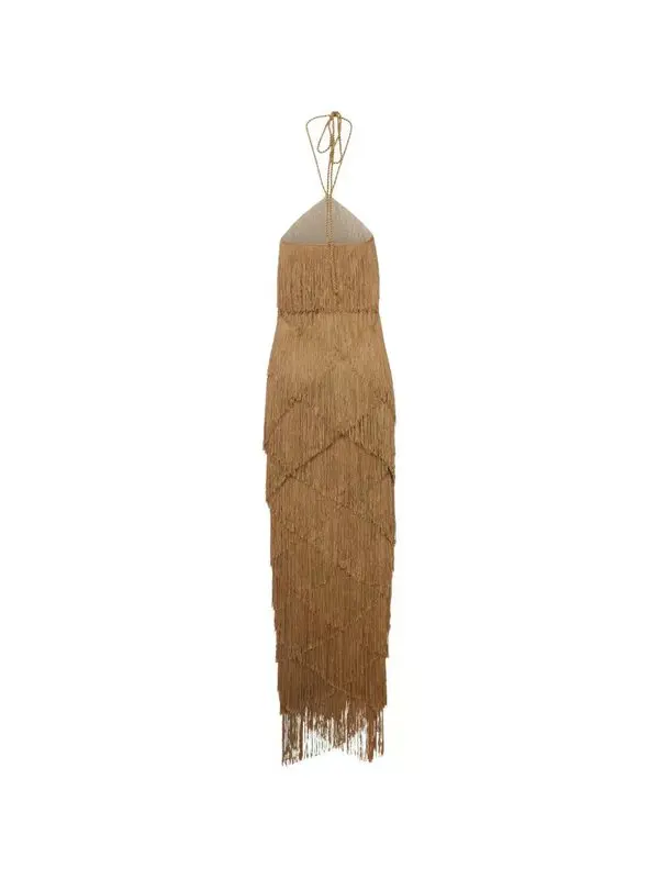 BLESS Laguna Fringe-trimmed Maxi Dress