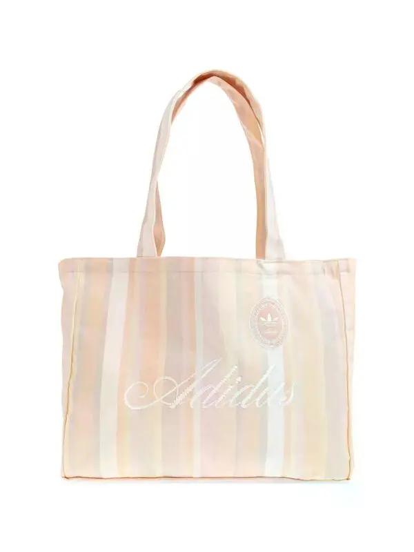 Adidas Striped Embroidered Tote Bag