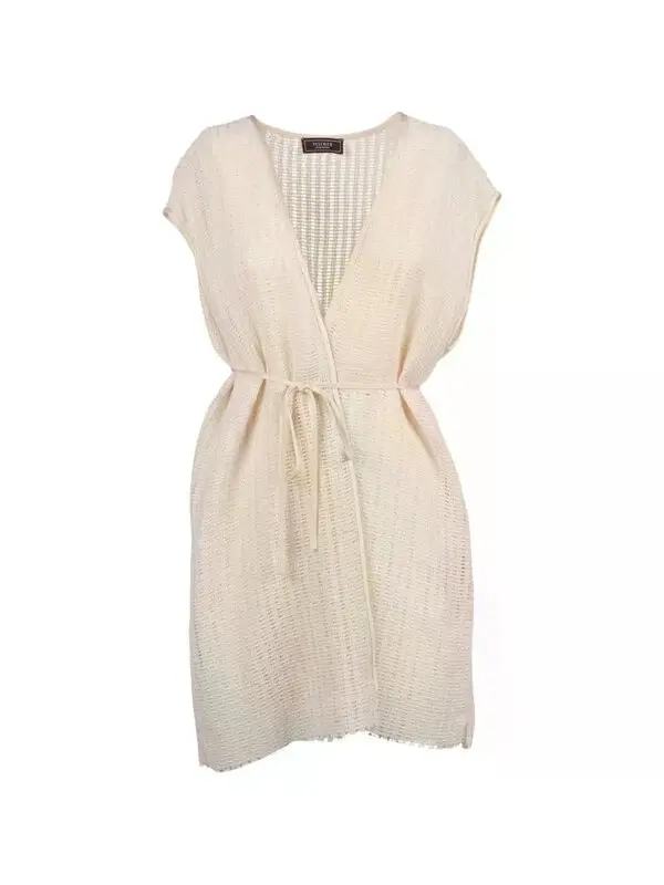 Peserico Belted Open-knit Cardigan-coat