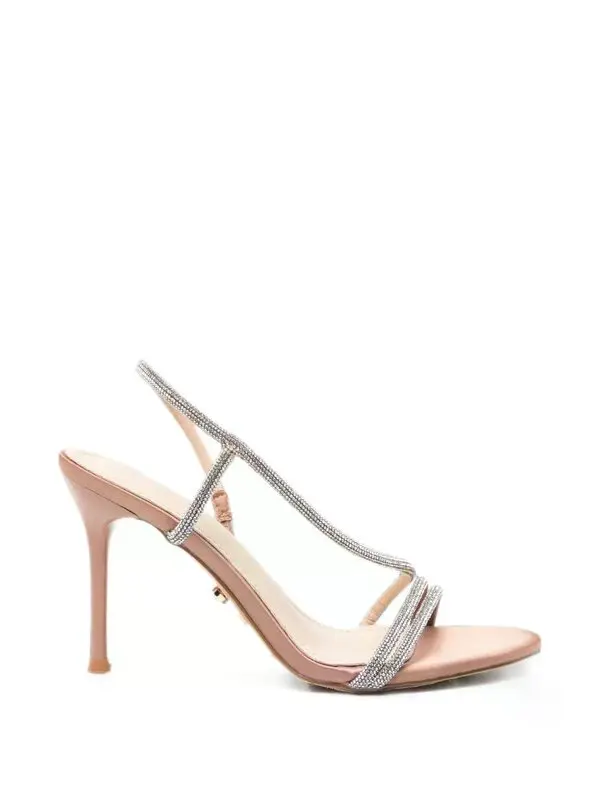 TWENTY FOURHAITCH Flamenco Crystal-embellished Slingback Sandals
