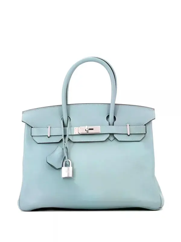 Hermès Birkin 30 Swift Leather Handbag - Blue