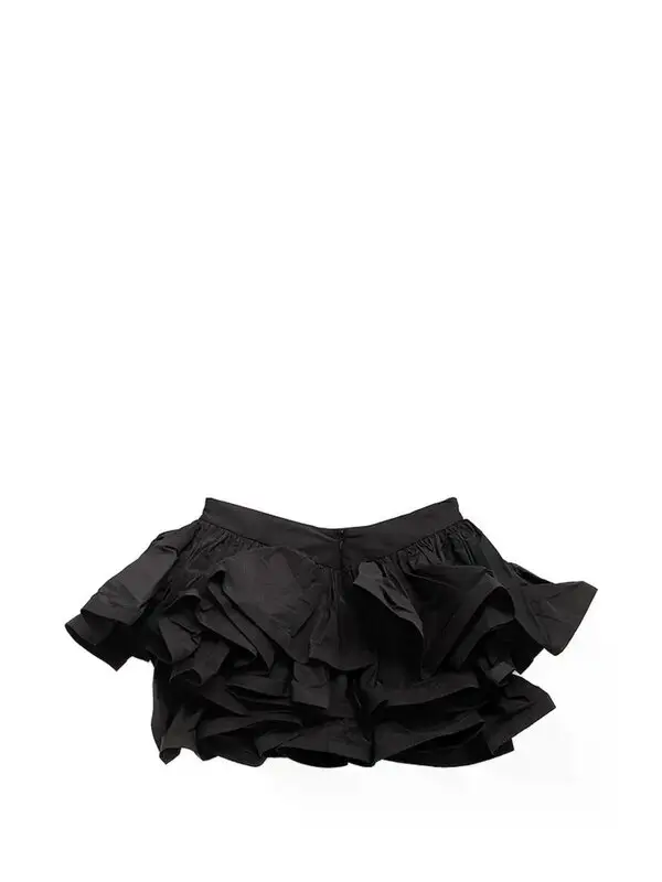Vaquera Floral Appliqué Ruffled Tiered Skirt