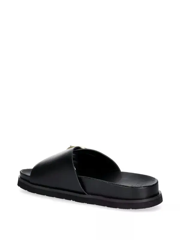Gant Buckle-detail Crossover Slides - Black