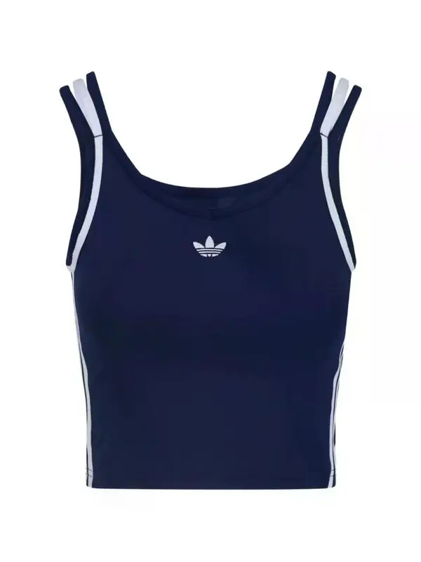 Adidas Logo Print Cropped Tank Top