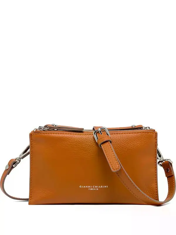 GIANNI CHIARINI Grainy Leather Clutch Bag