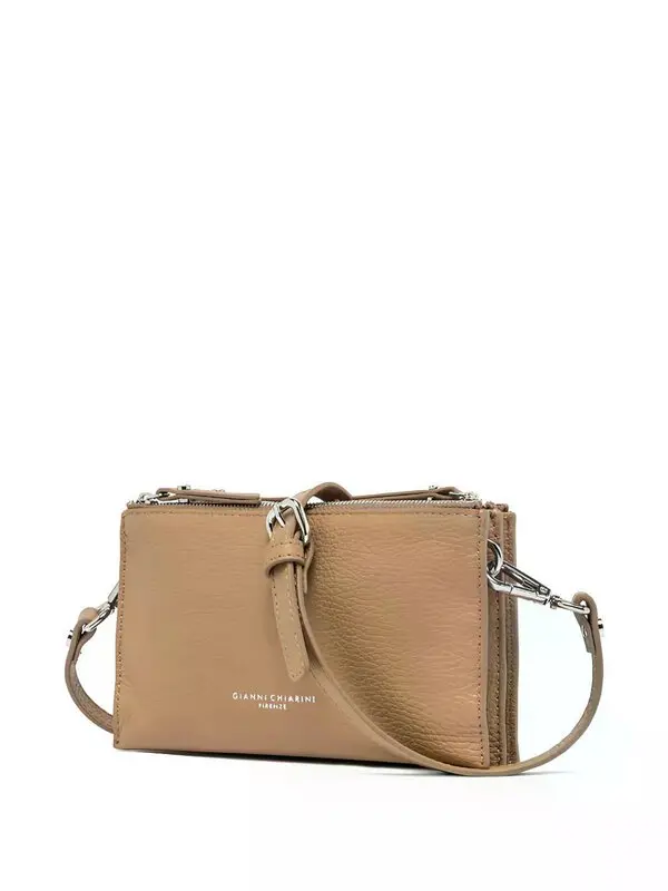 GIANNI CHIARINI Grained Leather Clutch Bag