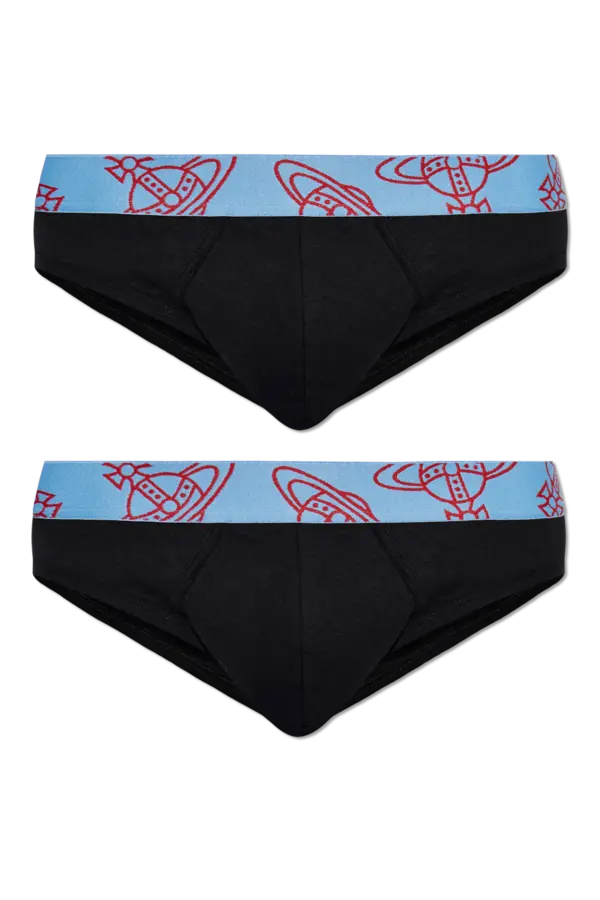 VIVIENNE WESTWOOD Two-pack Of Briefs With Logo