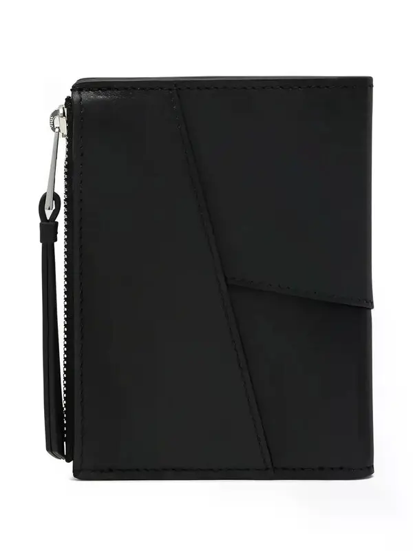 Loewe Zip-around Panelled Wallet - Black