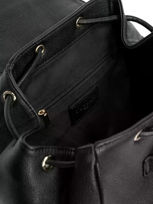 GAËLLE PARIS Gaelle Pebbled Texture Drawstring Backpack With Buckle Detail